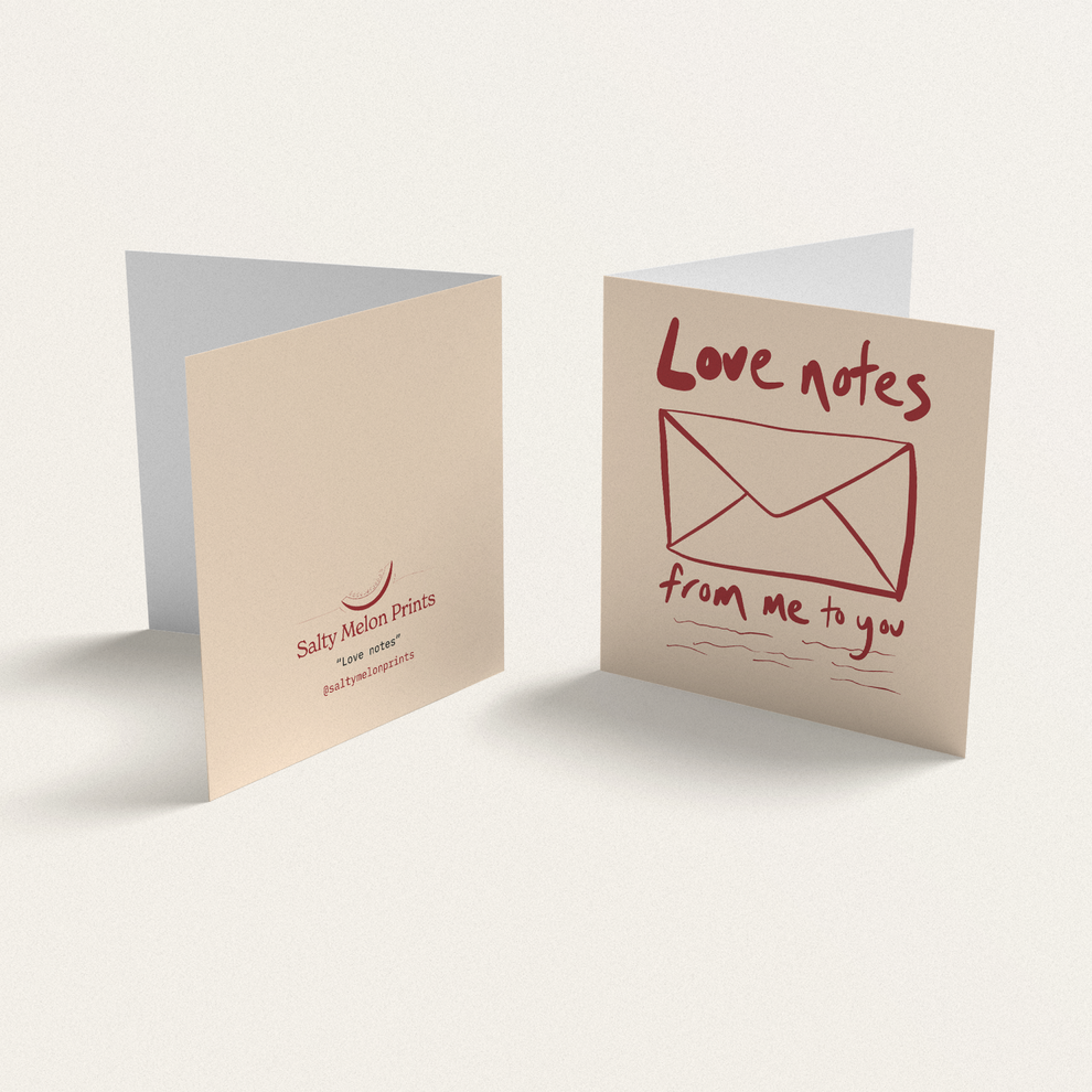 Mini - LOVE NOTES – Salty Melon Prints